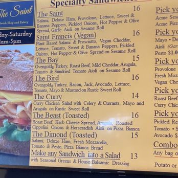THE SAINT SANDWICH SHOP - Updated December 2024 - 307 Photos & 300 ...