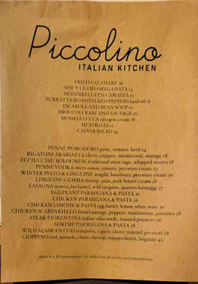 PICCOLINO ITALIAN KITCHEN - Updated July 2024 - 32 Photos & 29 Reviews ...