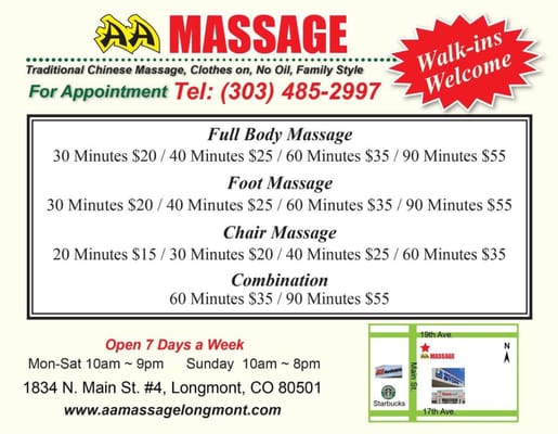 AA MASSAGE - Updated January 2026 - 22 Photos & 56 Reviews - 1834 Main ...