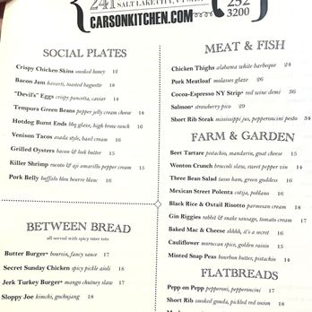 CARSON KITCHEN - 853 Photos & 472 Reviews - 241 W 200th S, Salt Lake ...