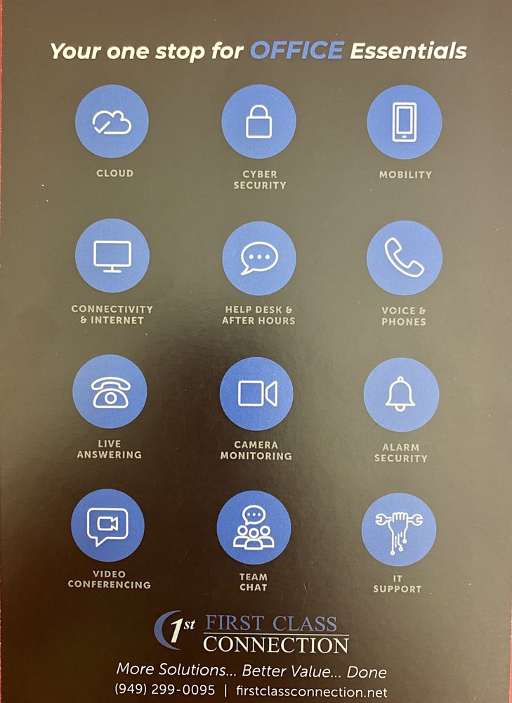 FIRST CLASS CONNECTION - Updated April 2025 - Request a Quote - 3723 ...