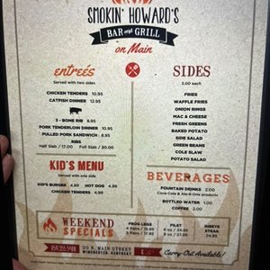SMOKIN HOWARDS SPORTS BAR & GRILL - 20 N Main St, Winchester, Kentucky ...