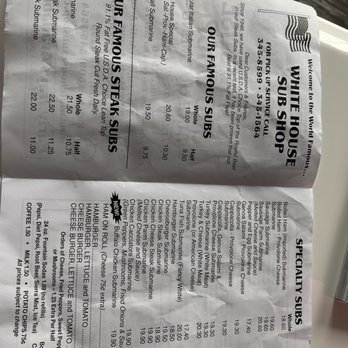 WHITE HOUSE SUBS - Updated August 2024 - 1335 Photos & 1512 Reviews ...