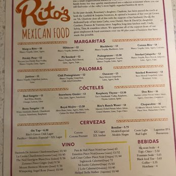 RITO’S MEXICAN FOOD - Updated July 2025 - 216 Photos & 288 Reviews ...