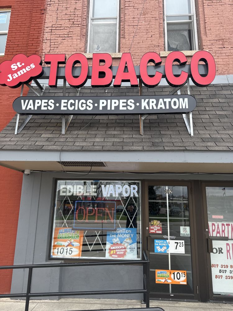 ST JAMES TOBACCO - Updated October 2025 - 602 1st Ave S, Saint James ...