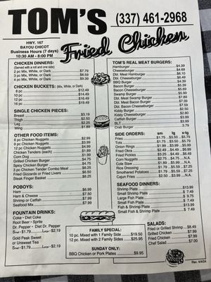 TOM’S FRIED CHICKEN - Updated May 2026 - 18 Reviews - 4757 US Highway ...