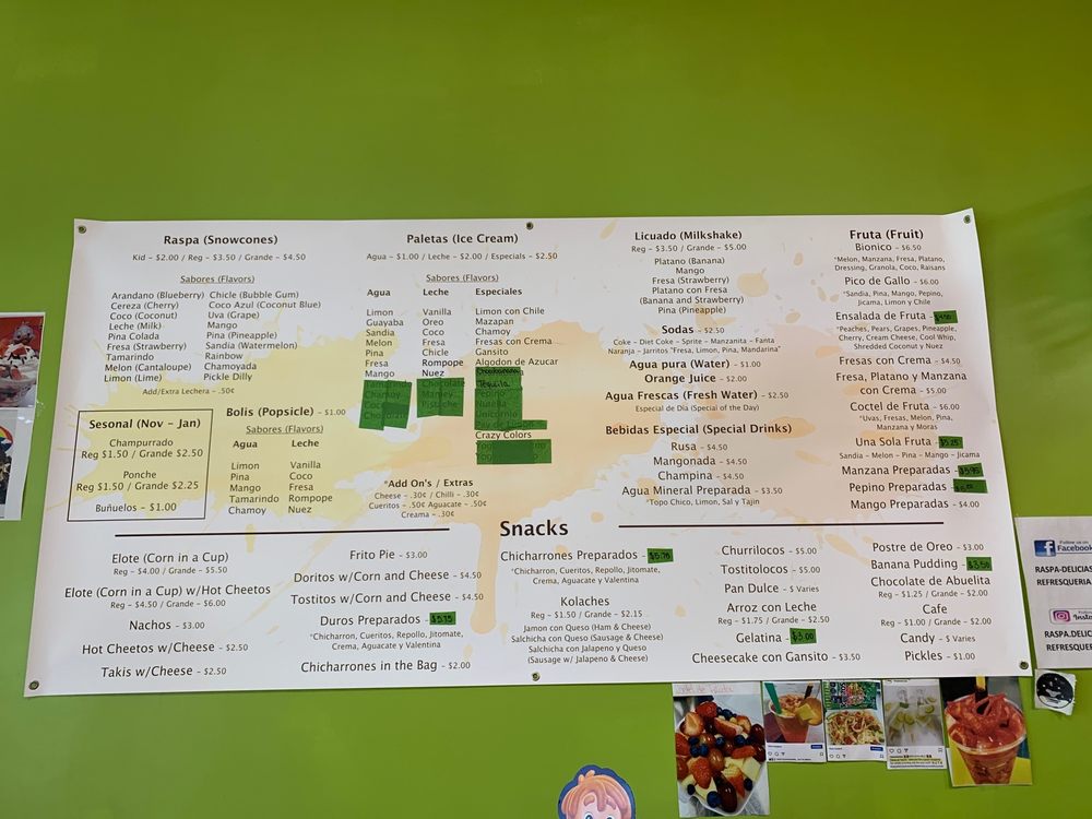 RASPA DELICIAS - Updated July 2025 - 48 Photos - 8788 Hammerly Blvd ...