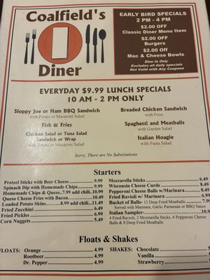 COALFIELDS DINER - Updated May 2026 - 3494 Berlin Plank Rd, Berlin ...