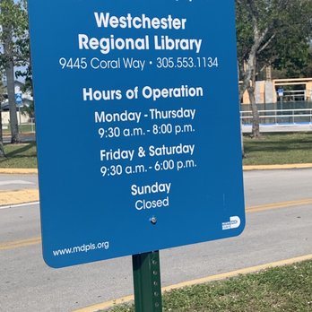 MIAMI-DADE PUBLIC LIBRARY SYSTEM - WESTCHESTER REGIONAL - Updated ...