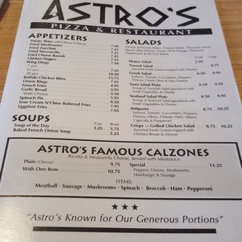 ASTRO’S PIZZA & RESTAURANT - Updated October 2025 - 31 Photos & 36 ...