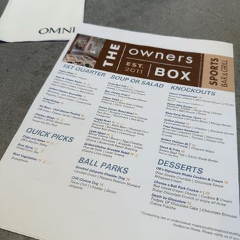 THE OWNERS BOX - Updated January 2026 - 454 Photos & 349 Reviews - 555 ...