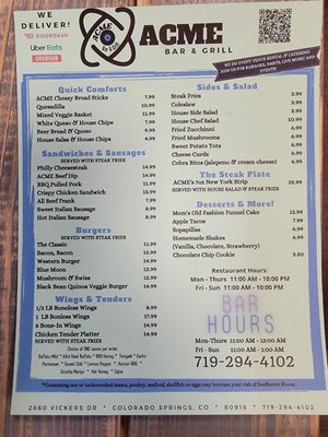 ACME BAR AND GRILL - Updated December 2025 - 2660 Vickers Dr, Colorado ...