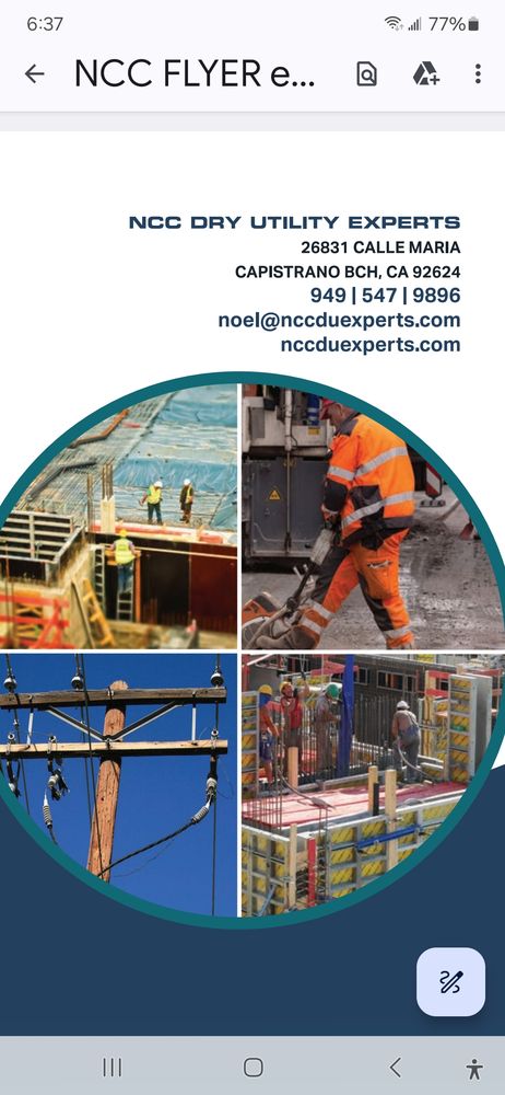 NCC DRY UTILITY EXPERTS - Updated June 2025 - 26831 Calle Maria, Dana ...