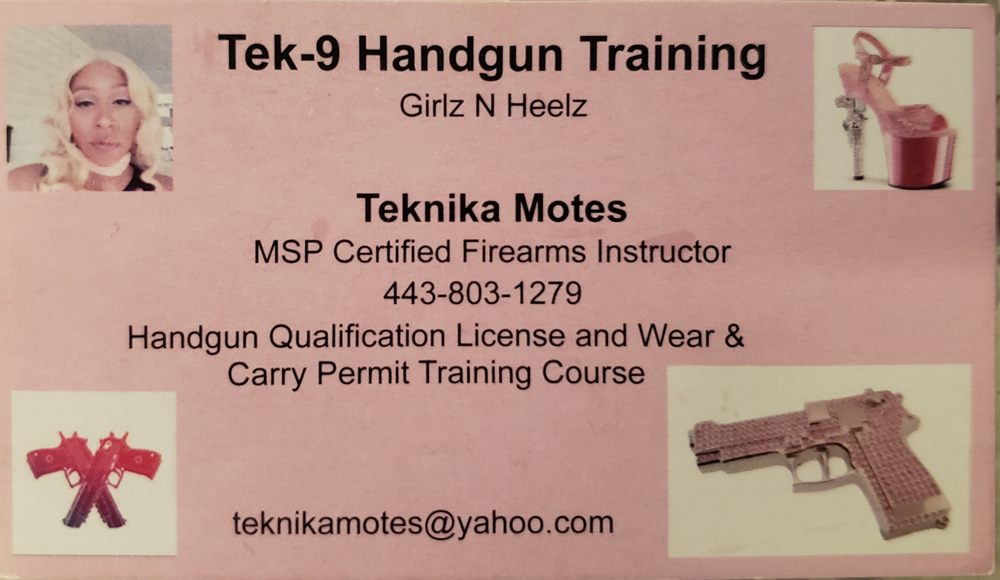 TEK-9 HANDGUN TRAINING - Updated June 2024 - Jessup, Maryland - Firearm ...