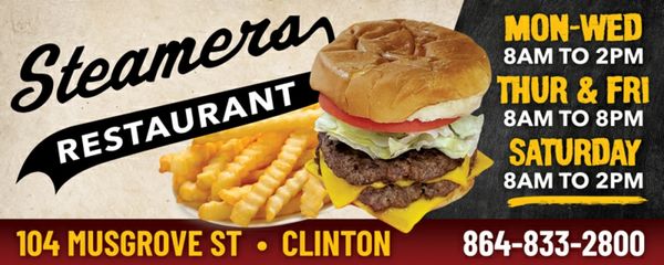 STEAMERS RESTAURANT & CATERING - 31 Photos & 23 Reviews - Burgers - 104 ...