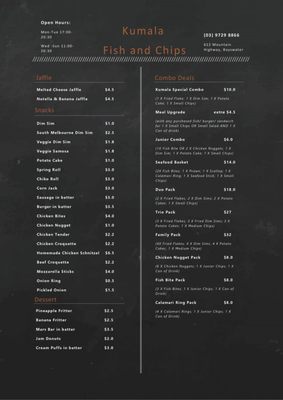 KUMALA FISH & CHIPS - Updated December 2024 - 612 Mountain Hwy ...