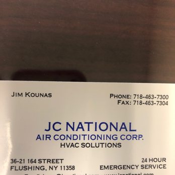 JC NATIONAL AIR CONDITIONING CORP - Updated July 2025 - 36-21 164th St ...