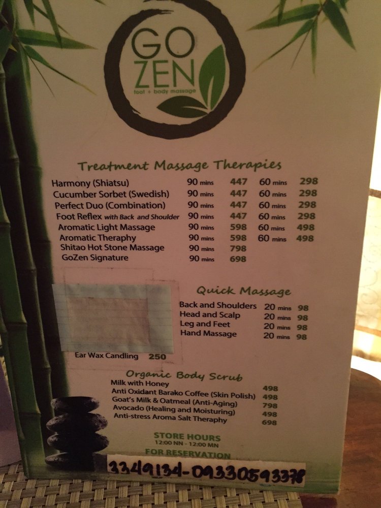 GO ZEN SPA - Updated August 2025 - Wilson Street, Greenhills, San Juan ...