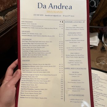 DA ANDREA - GREENWICH VILLAGE - Updated January 2025 - 3149 Photos ...