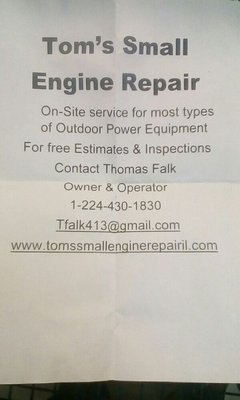 TOM’S SMALL ENGINE REPAIR - Updated May 2026 - 16 Photos & 13 Reviews ...