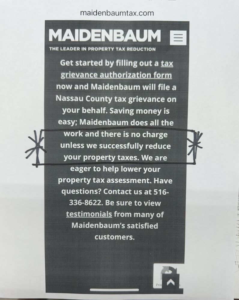 MAIDENBAUM PROPERTY TAX REDUCTION GROUP - Updated January 2026 - 34 ...