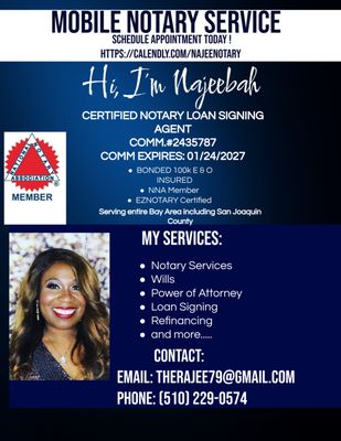 NAJEE MOBILE NOTARY - San Jose, California - Notaries - Phone Number - Yelp