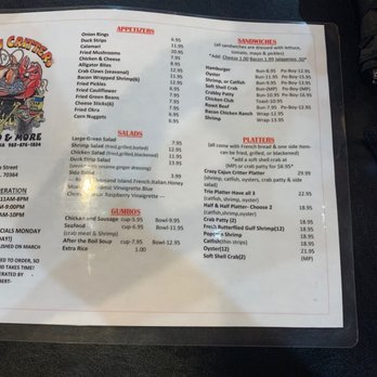 CAJUN CRITTERS - Updated December 2025 - 41 Photos & 30 Reviews - 6433 ...