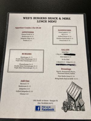 WES’S BURGER SHACK - Updated December 2025 - 21 Photos & 32 Reviews ...