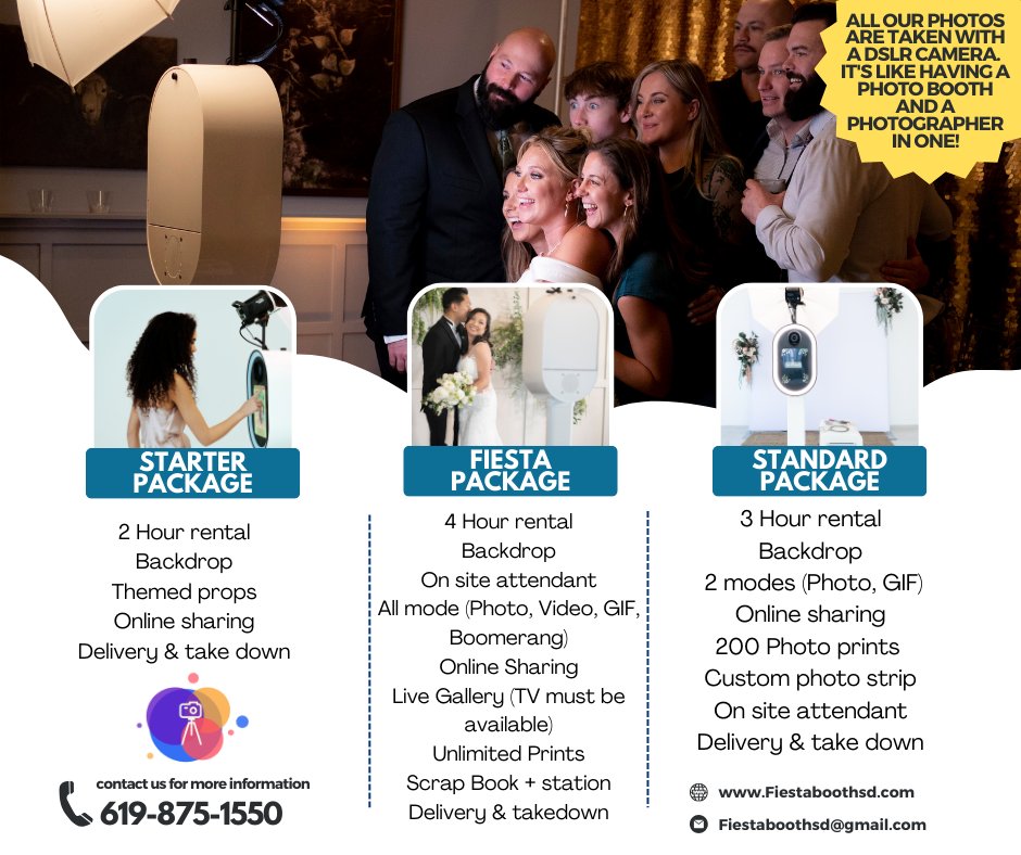 FIESTA BOOTH - Updated July 2024 - San Diego, California - Photo Booth ...