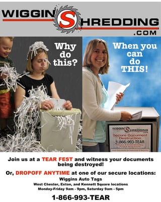 WIGGINS SHREDDING - Updated September 2024 - 19 Photos - 908 Old Fern Hill Rd, West Chester ...