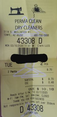 PERMA CLEAN DRY CLEANERS AND ALTERATION - Updated December 2025 - 10 ...