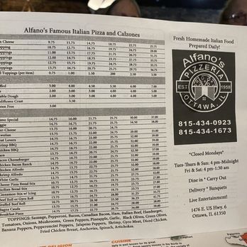 ALFANO’S PIZZA OF OTTAWA - Updated December 2025 - 13 Photos & 23 ...