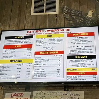 RUSTY BUCKET JAWSMACKING BBQ - Updated November 2025 - 180 Photos & 243 ...