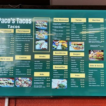 PACO’S TACOS - Updated November 2025 - 24 Photos & 17 Reviews - 2182 N ...