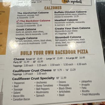 BACKDOOR PIZZERIA - Updated April 2025 - 108 Photos & 156 Reviews ...