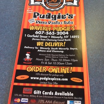 PUDGIE’S PIZZA PASTA & SUBS - Updated December 2025 - 20 Reviews - 1 ...