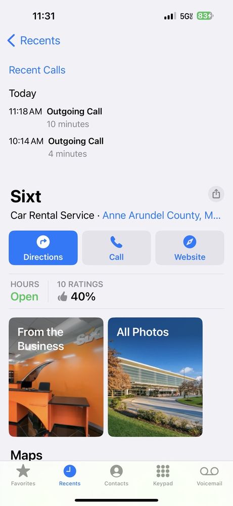 SIXT CAR RENTAL WASHINGTON NATIONAL AIRPORT DCA - Updated September ...