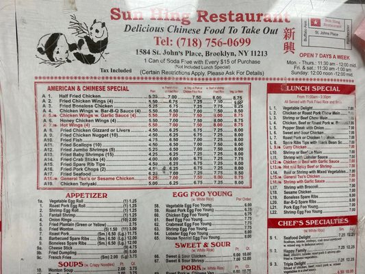 SUN HING RESTAURANT - Updated June 2025 - 16 Photos - 1584 Saint Johns ...