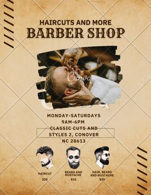 CLASSIC CUTS AND STYLES 2 - Updated July 2025 - Request an Appointment ...