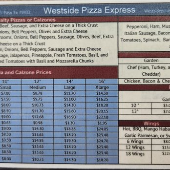 WESTSIDE PIZZA EXPRESS - Updated December 2025 - 63 Photos & 82 Reviews ...