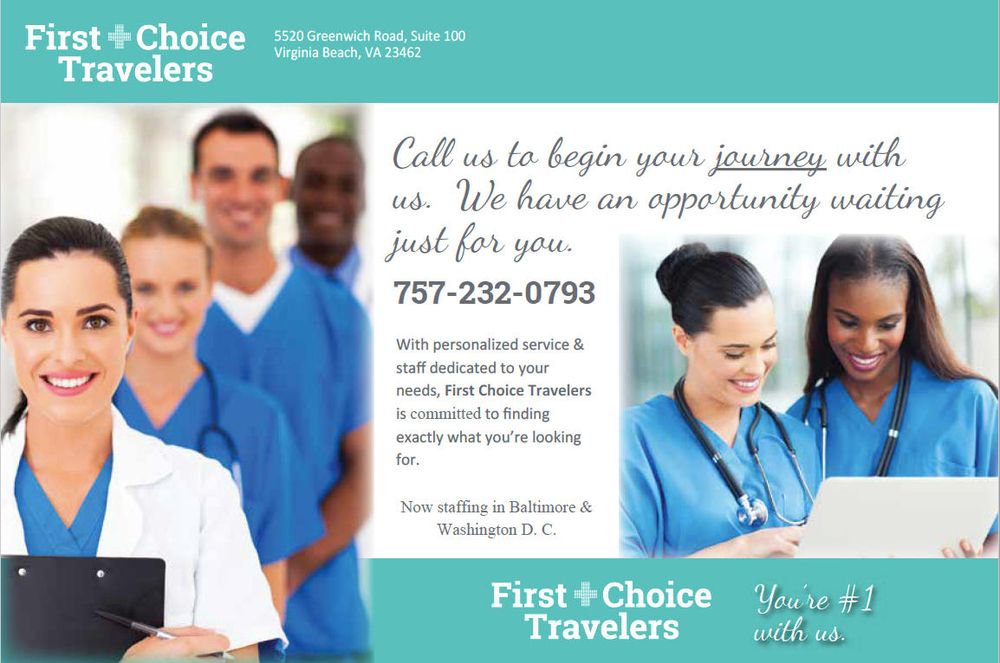 FIRST CHOICE NURSES - 5520 Greenwich Rd, Virginia Beach, Virginia - Employment Agencies - Phone ...