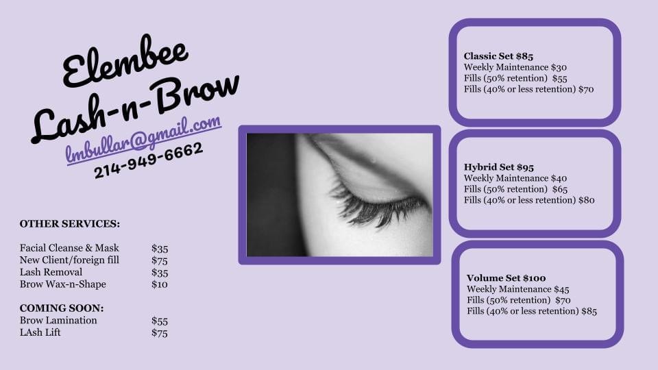 ELEMBEE LASH-N-BROW - 307 E Oak St, Kaufman, Texas - Updated March 2024 ...
