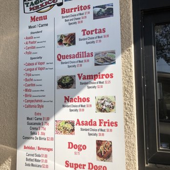 TAQUERIA MEXICO - Updated June 2025 - 734 N Porter Rd, Porterville ...