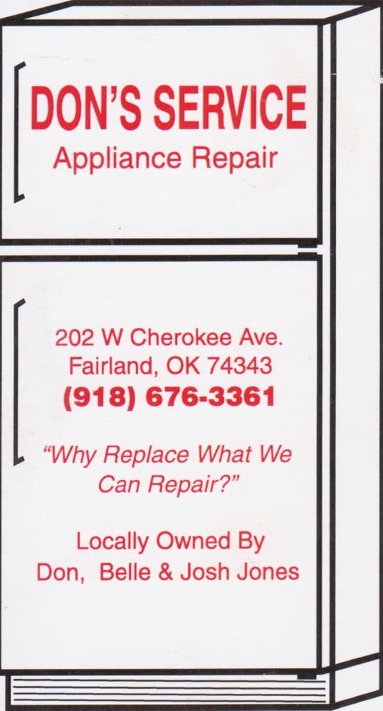 DON’S SERVICE APPLIANCE REPAIR - Updated December 2025 - 202 W Cherokee ...