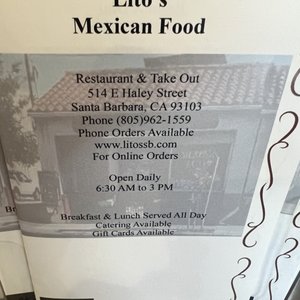 LITO’S TAKE OUT - 288 Photos & 305 Reviews - 514 E Haley St, Santa ...