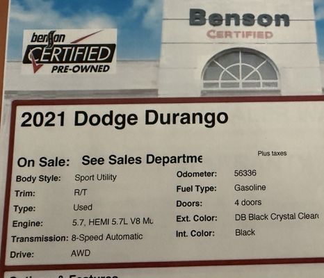BENSON CHRYSLER DODGE JEEP - Updated October 2025 - 16 Photos & 62 ...