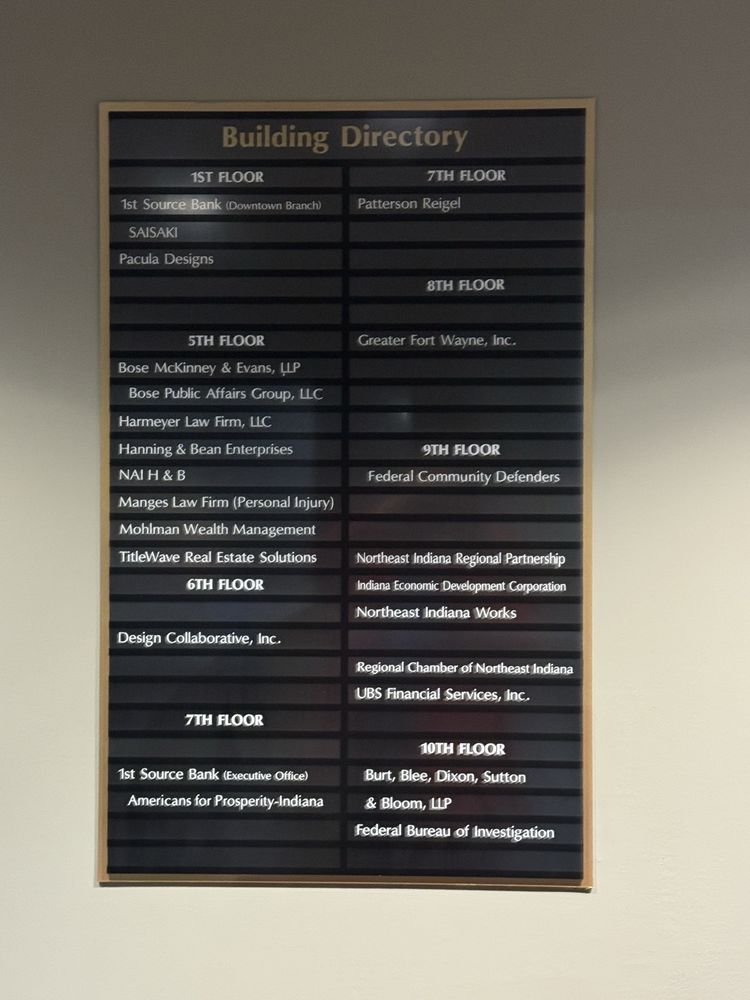 1ST SOURCE BANKING BUILDING GARAGE - 200 E Main St, Fort Wayne, Indiana ...