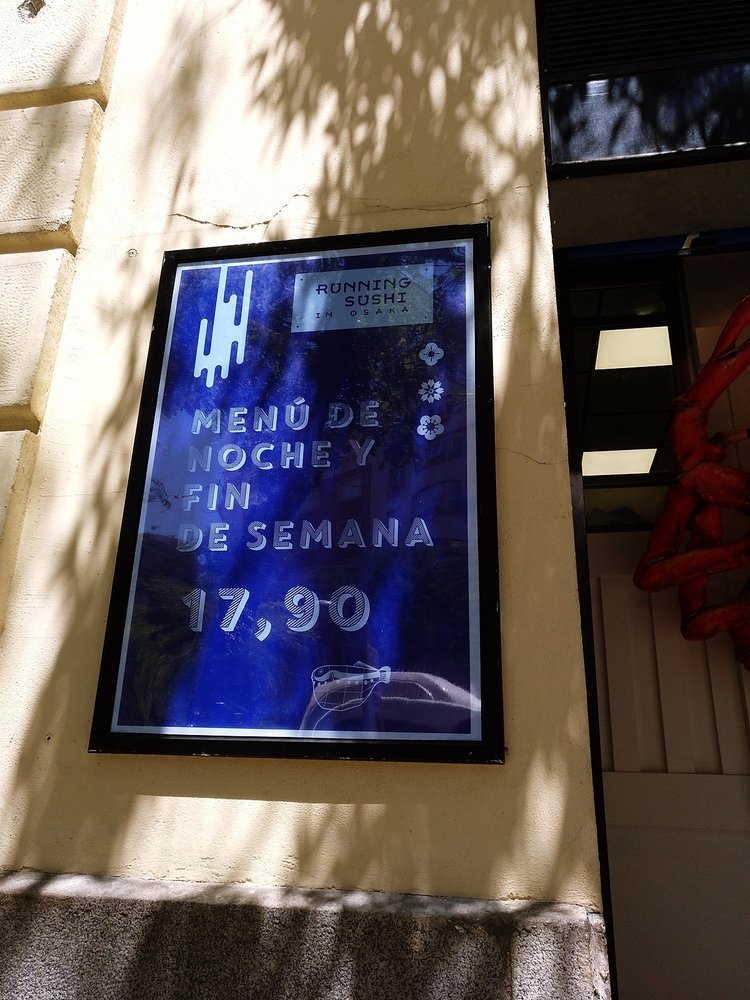RUNNING SUSHI IN OSAKA - Calle de Hermosilla 103, Madrid, Spain - Yelp