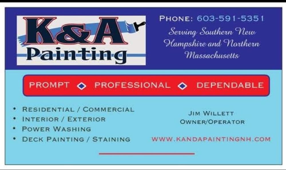 K&A PAINTING - Sandown, New Hampshire - Painters - Phone Number - Yelp