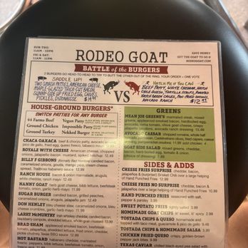 RODEO GOAT - Updated January 2025 - 79 Photos & 99 Reviews - 3258 S ...